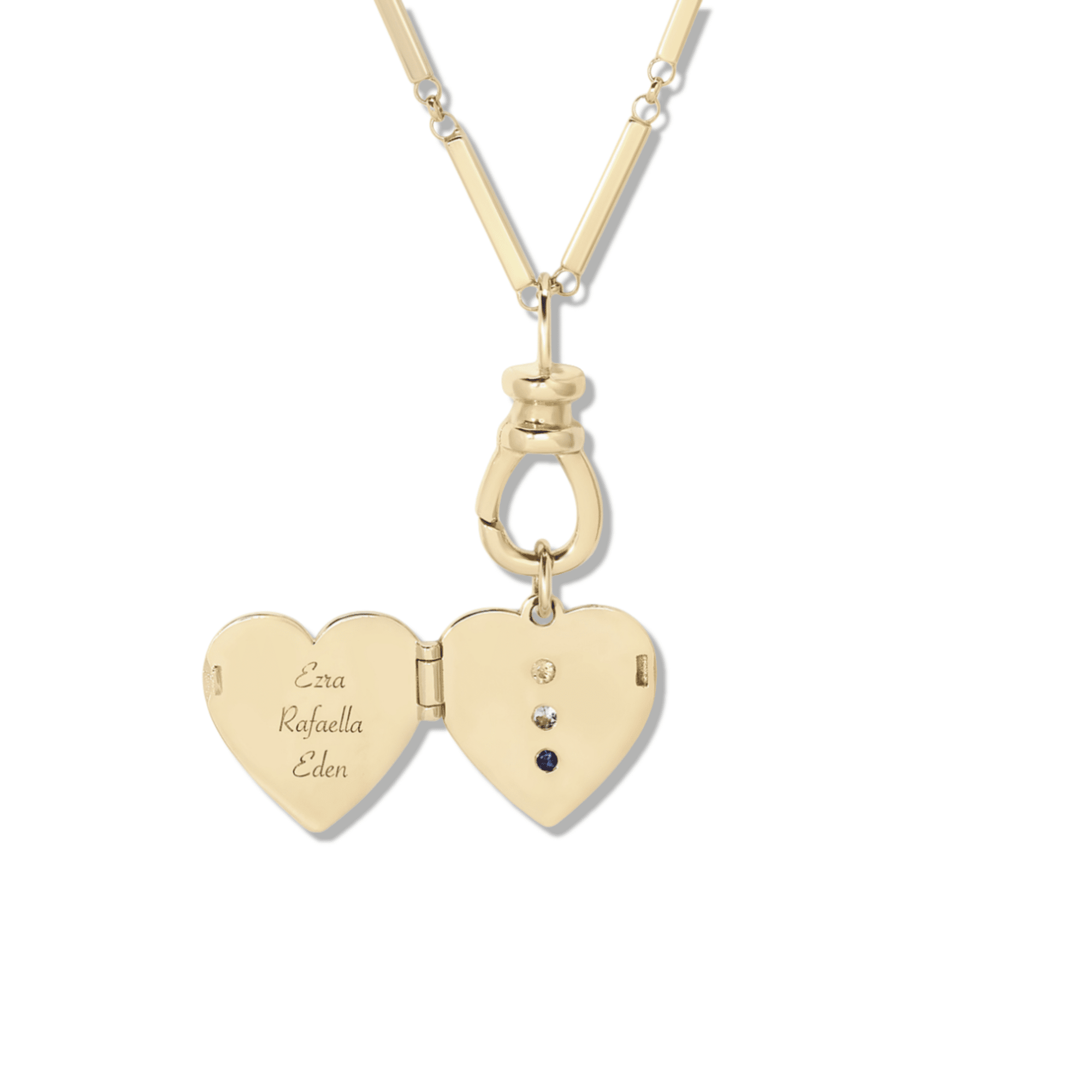 Zahava 10K Gold Customizable "Lilou" Heart Shaped Locket – Peridot Fine ...