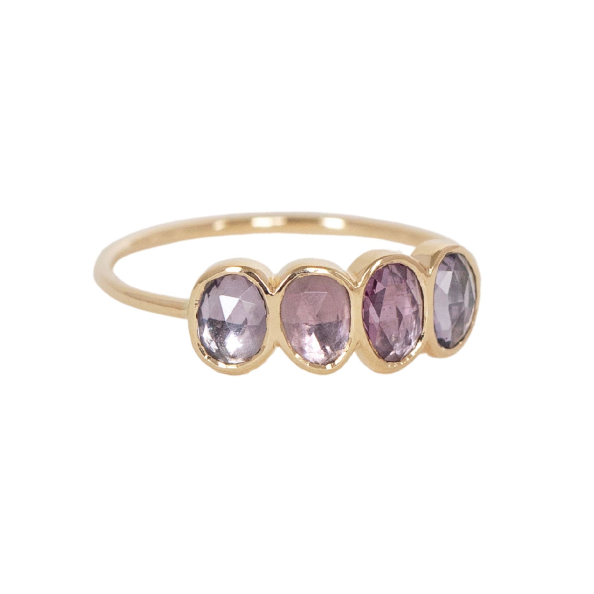 Celine Daoust 14K Four Bezel-Set Spinel Ring – Peridot Fine Jewelry