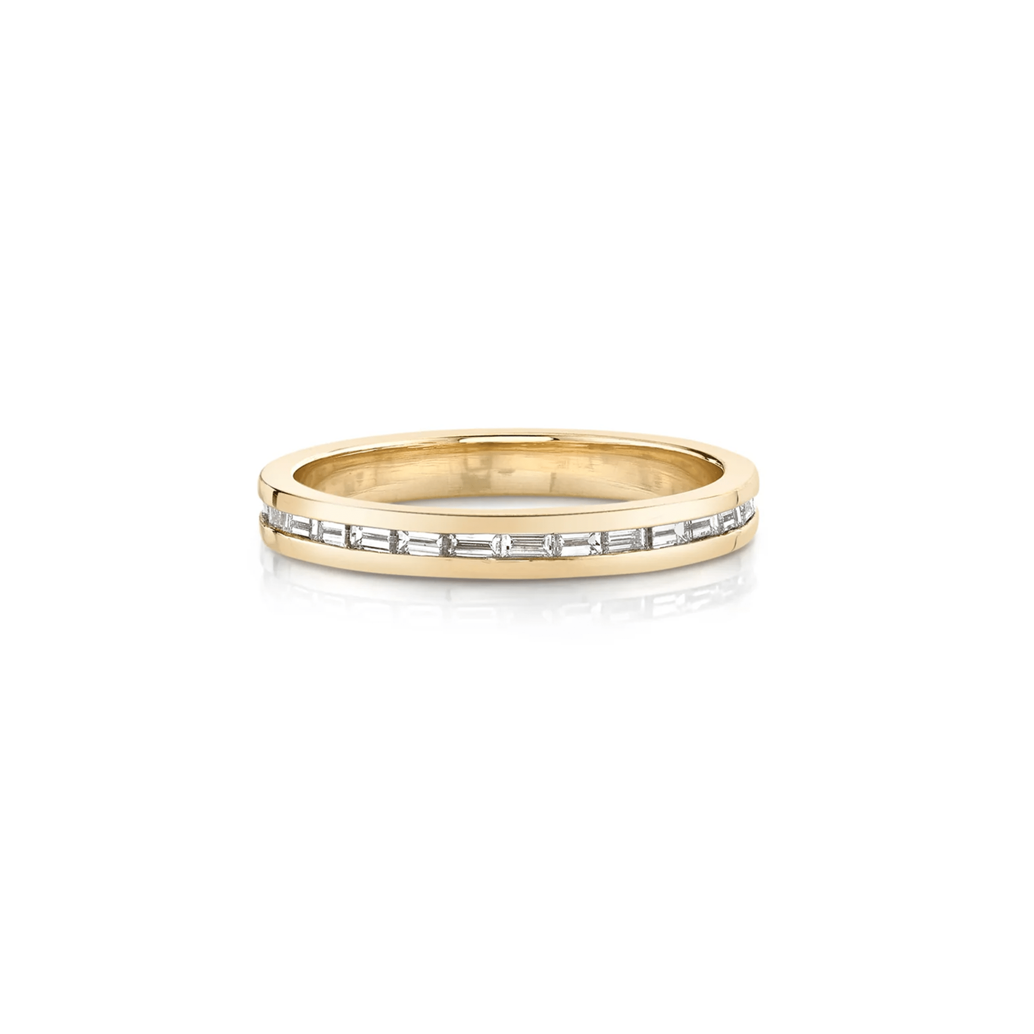 Lizzie Mandler 18K Gold Petite Baguette Diamond Eternity Band – Peridot ...