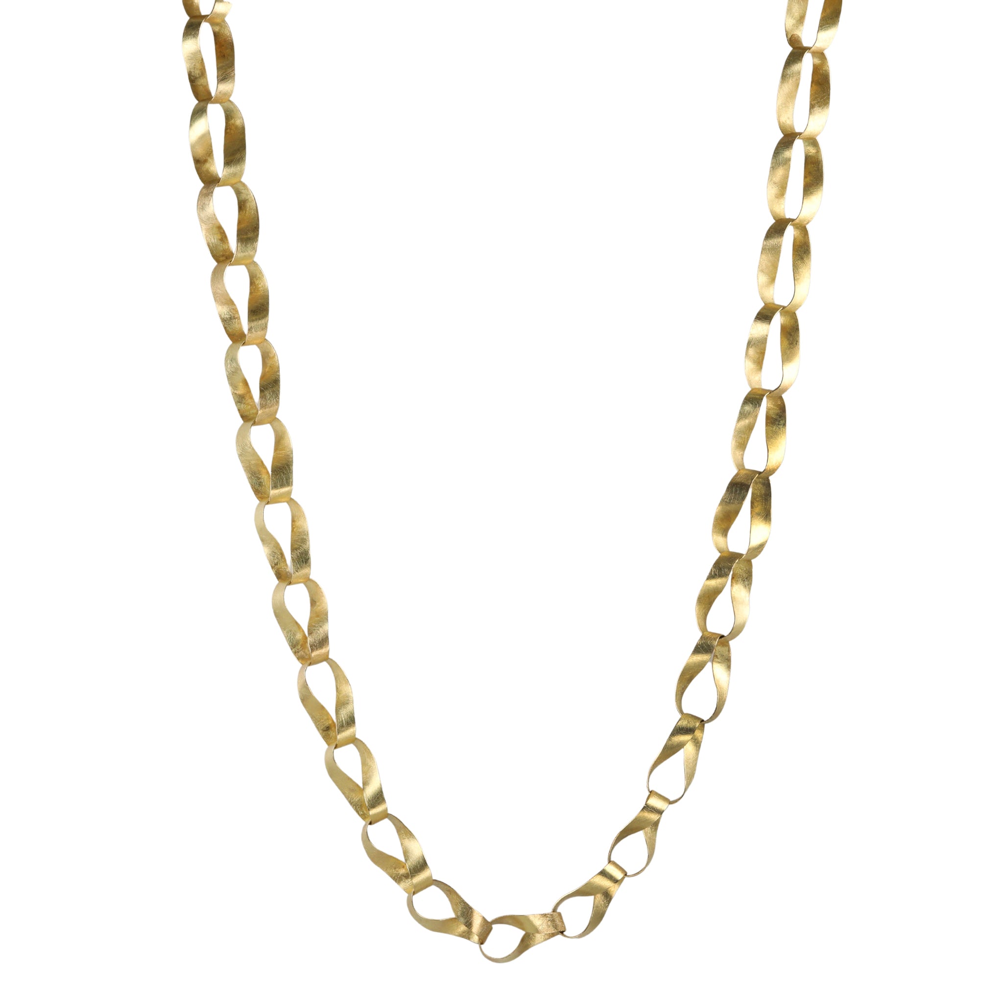 Petra Class 18K Handmade "Mobius" Link Necklace – Peridot Fine Jewelry