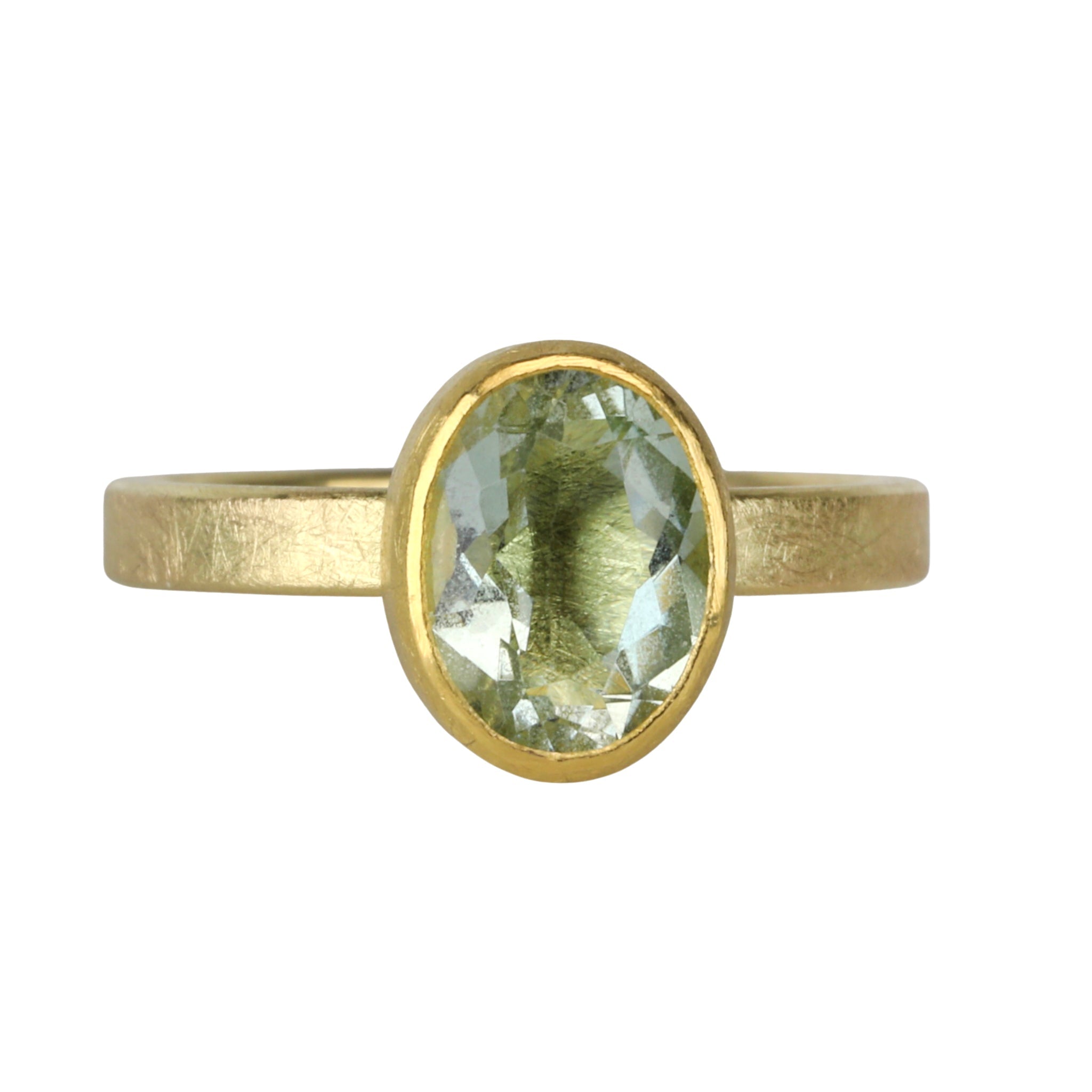 Petra Class 22K & 18K Gold Faceted Oval Aquamarine Ring – Peridot Fine ...
