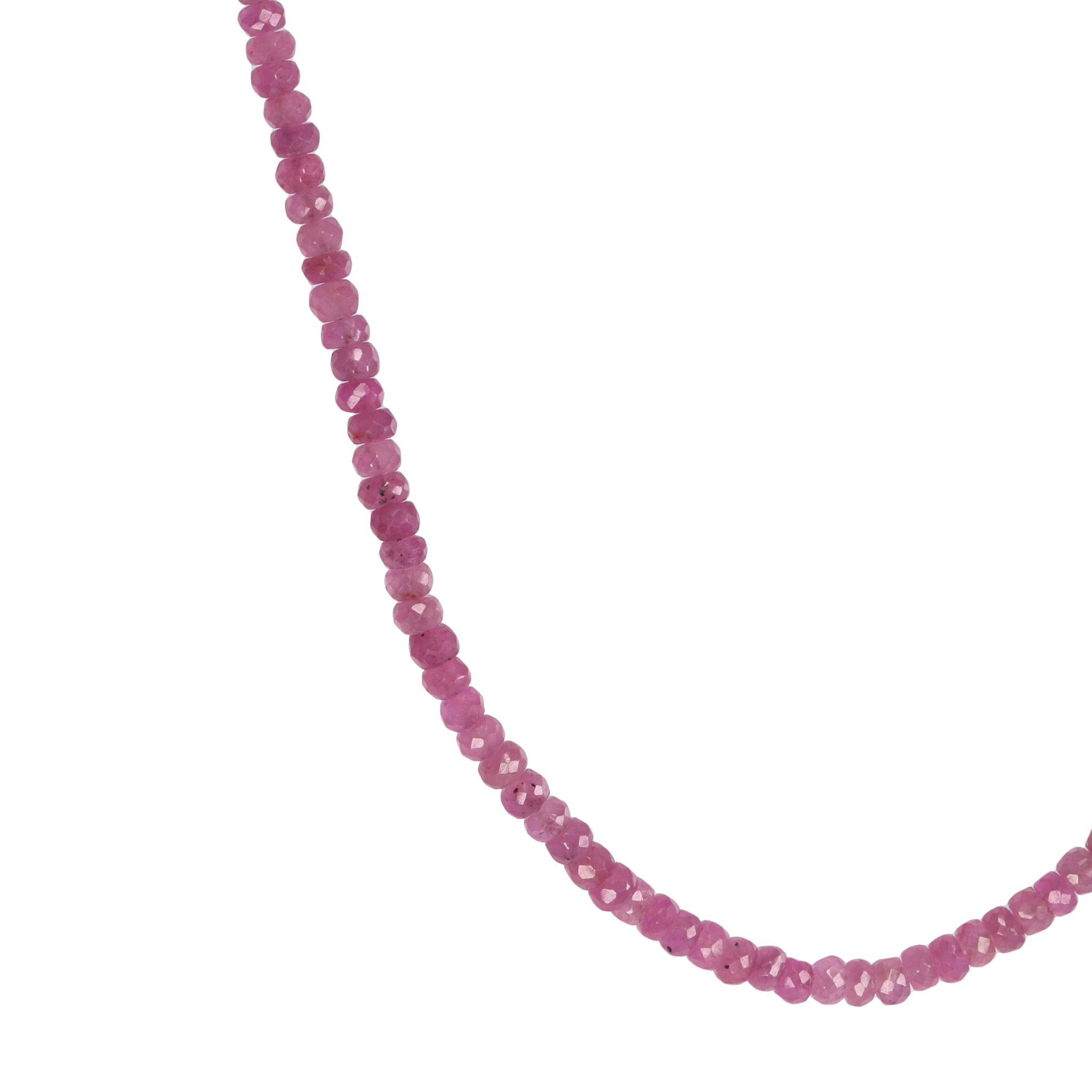 Zahava Faceted Skinny Pink Sapphire Beaded Necklace – Peridot Fine Jewelry