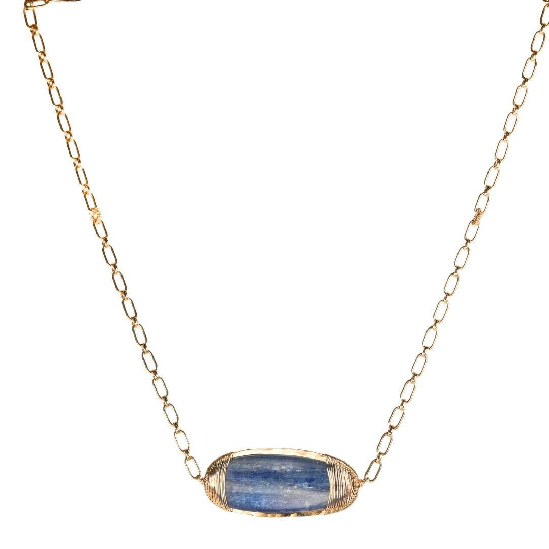 Dana Kellin Gold Fill Round & Oval Link Chain Necklace with Horizontal ...