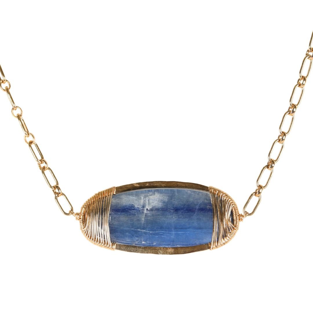 Dana Kellin Gold Fill Round & Oval Link Chain Necklace with Horizontal ...