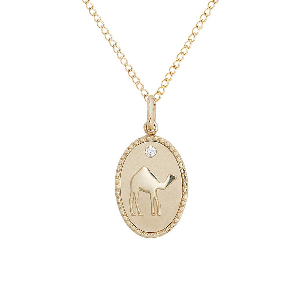 Zahava 10K Gold "Camel" Pendant – Peridot Fine Jewelry