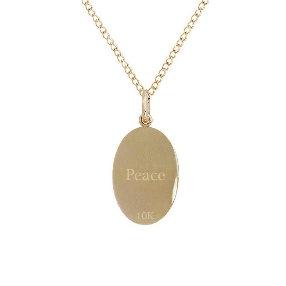 Zahava 10K Gold Small Pave Diamond "Olive Branch" Necklace – Peridot ...