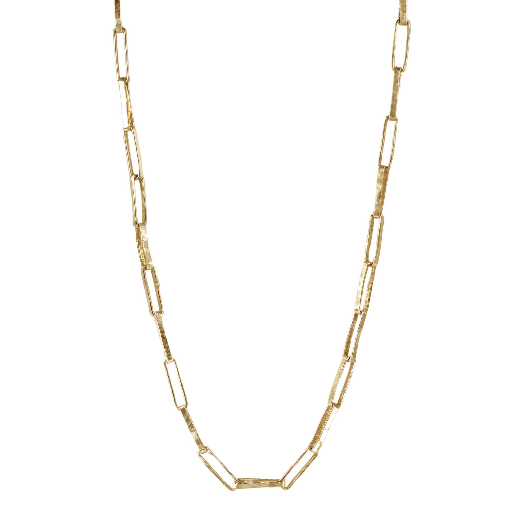 Sarah Macfadden "Cary York" Gold Rectangular Link Necklace – Peridot ...